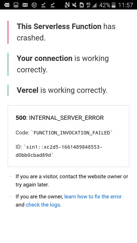 error · issue 1 · susc vercel web screenshot · github