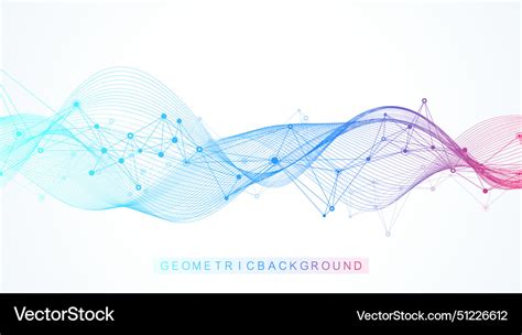 Abstract Tech Network Connection Dots Digital Vector Image