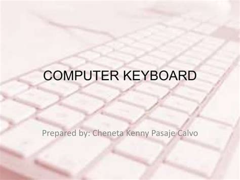 Computer Keyboard Pptx