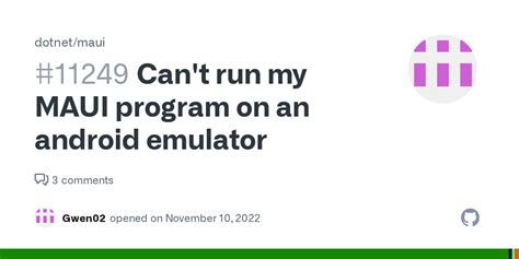 Cant Run My Maui Program On An Android Emulator · Issue 11249