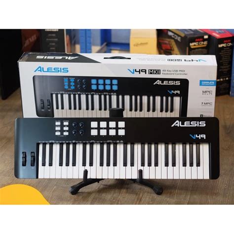 Jual Alesis V49 49 Key Usb Midi Keyboard Controller Midi Controller Shopee Indonesia