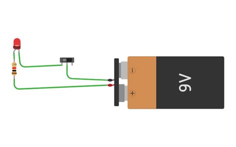 Circuit Design Led Switch Tinkercad