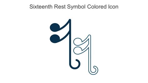 Sixteenth Rest Symbol Colored Icon In Powerpoint Pptx Png And Editable Eps Format Ppt Sample