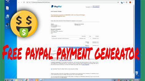 Fake Paypal Balance Generator Invoice Template