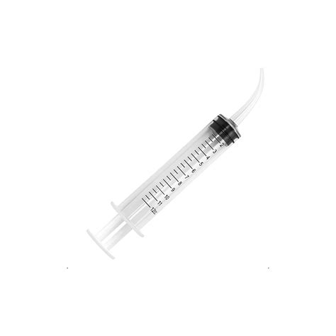 Protectx Syringe 12 Ml 50 Pack Curved Tip Disposable