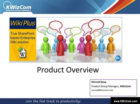Kwizcom Sharepoint Wiki Plus Product Overview Pptx