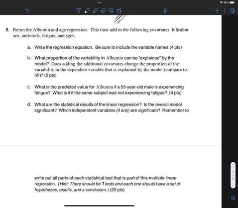 Solved Do I Do A Multiple Linear Regression Or Manova For