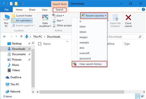 How To Clear Or Disable File Explorer Search History In Windows 10