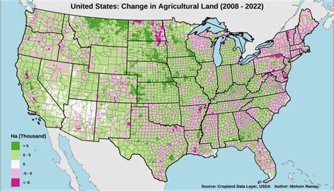 New Map Of Us Agricultural Land Muhammad Mohsin Raza Posted On The