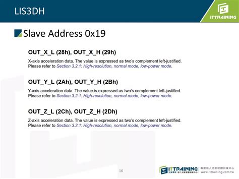 實作linux Driver移植在樹莓 Pi上：linux Driver For Stmicro Lis3dh Ppt