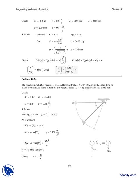 Angular Displacment Problem Dynamics Assignment Solution Exercises