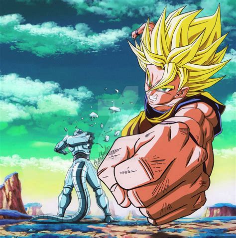 Goku Ssj Vs Metal Cooler By Charlieeart On Deviantart