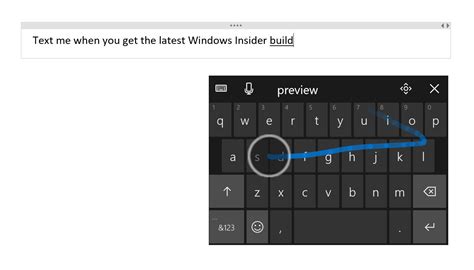 C Enabling Touch Keyboard Swipe And Predictive Text Features In
