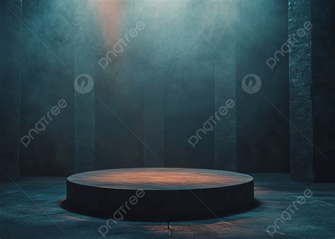 둥근 연단 대기 조명 효과가있는 어둡고 극적인 빈 단계 극적인 무대 둥근 연단 대기 조명 배경 일러스트 및 사진 무료 다운로드 Pngtree