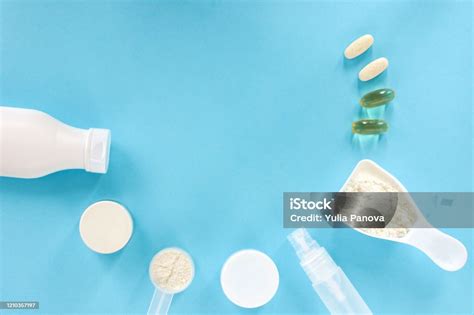 콜라겐 모형 생선 콜라겐 파우더 세럼 크림 캡슐 텍스트의 공간을 복사합니다 아름다움과 자기 관리 개념 콜라겐의 종류 개념에 대한 스톡 사진 및 기타 이미지 Istock