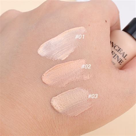 Mini Liquid Concealer Foundation Cream Texture Covers Acne Marks Dark