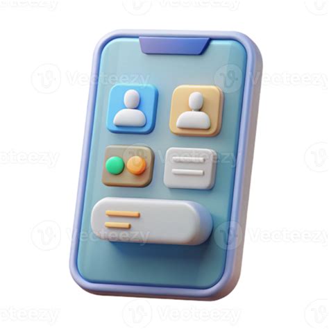 Render Of Mobile App Interface Design User Interface Icons 55663950 Png