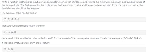 Solved Write A Function That Takes As Input A Single Chegg