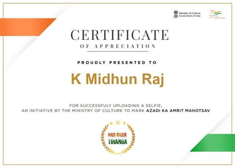 K Midhun Raj On Linkedin Proud To Participate In Azadi Ka Amrit Mahotsav