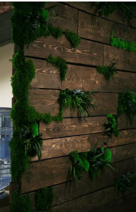 Мох в интерьере Живые стены Дизайн балкона Интерьер