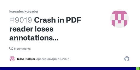 Crash In Pdf Reader Loses Annotations Hightlightsnotes In Pdf But
