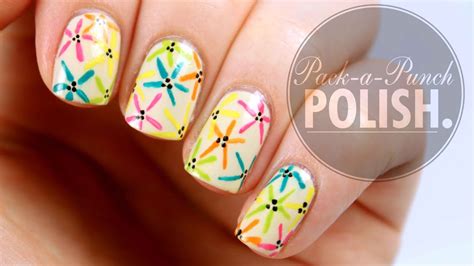 Easy Spring Flower Nail Art Tutorial Packapunchpolish Youtube