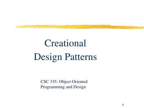 Ppt Creational Design Patterns Powerpoint Presentation Free Download