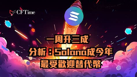 比特幣之外｜一周升三成 分析：solana成今年最受歡迎替代幣