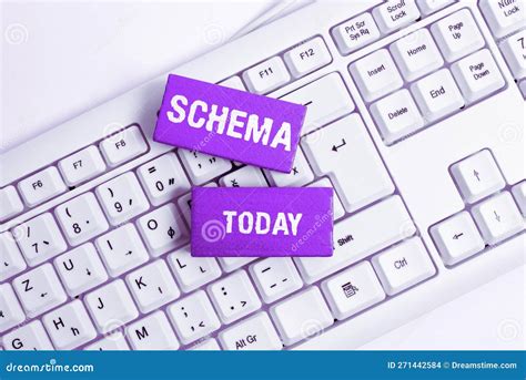 Text Showing Inspiration Schema Word For Representation Of Plan Or Theory In Form Of Outline Or