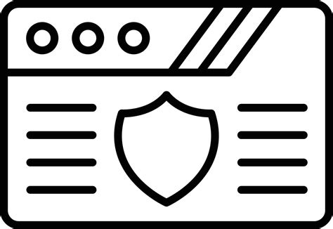 Web Browser Outline Icon Vector Art At Vecteezy