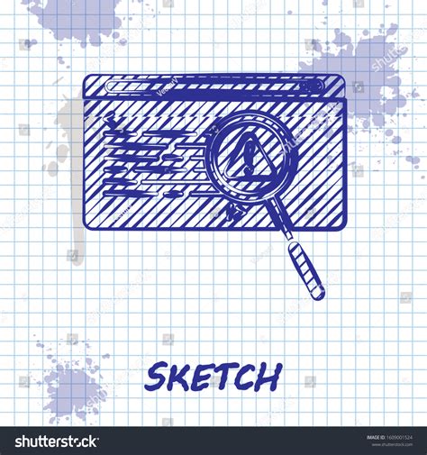 Sketch Line System Bug Concept Icon Stock Vector Royalty Free 1609001524 Shutterstock
