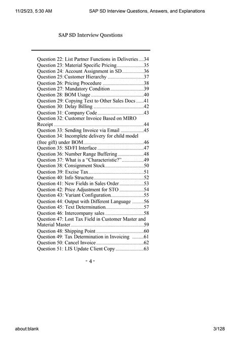 Solution Sap Sd Interview Questions Answers And Explanations Management Information System