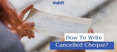What Is A Cancel Cheque How To Write It