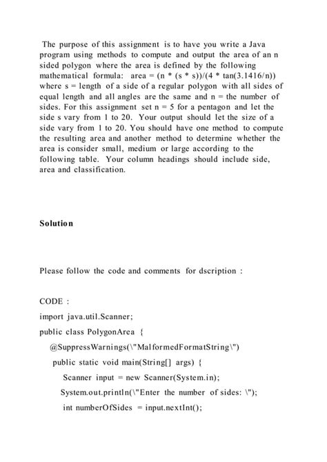 The Purpose Of This Assignment Is To Have You Write A Java Program Usdocx