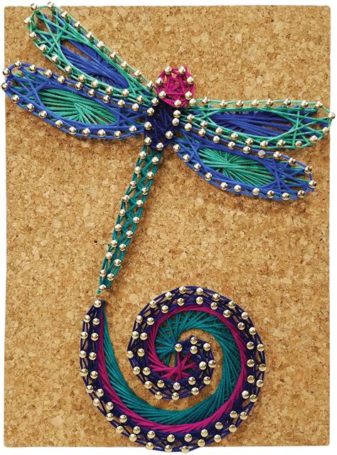 Pretty Twisted String Art DIY Kit Dancing Dragonfly Walmart Com