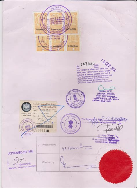 Marriage Certification Attestation