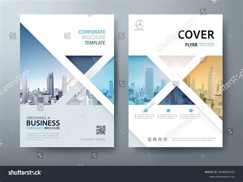 Annual Report Brochure Flyer Design Template Stock Vector Royalty Free
