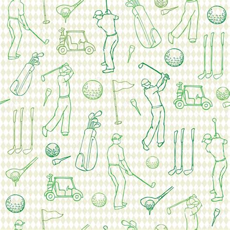 Golf Pattern Stock Vector By ©omw 49202829