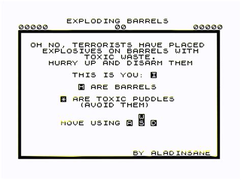 Exploding Barrels By Aladinsane Dk