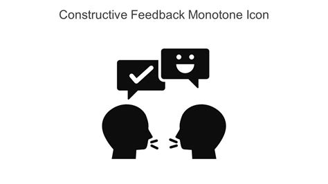 Constructive Feedback Monotone Icon In Powerpoint Pptx Png And Editable Eps Format Ppt Example