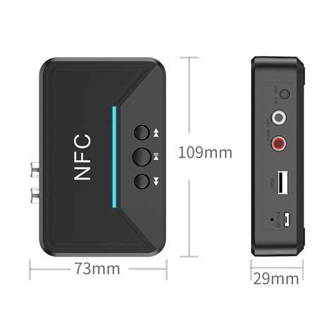 Nfc Bluetooth 5 0 Audio Receiver Aux Interface 3 5 Vicedeal
