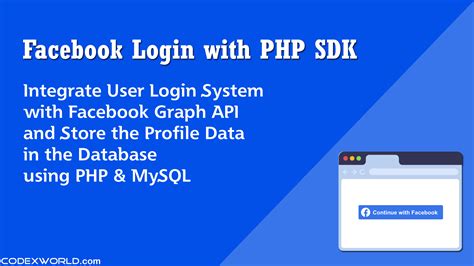 Login With Facebook Using Php Codexworld