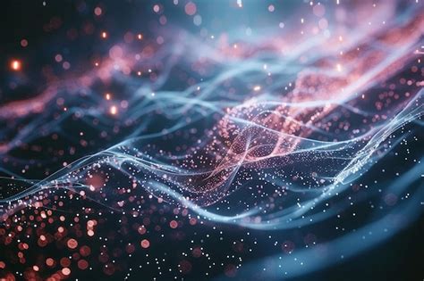 premium photo quantum ai particles forming intricate patterns in
