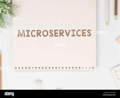 Sign Displaying Microservices Business Overview Software Development Technique Building Single