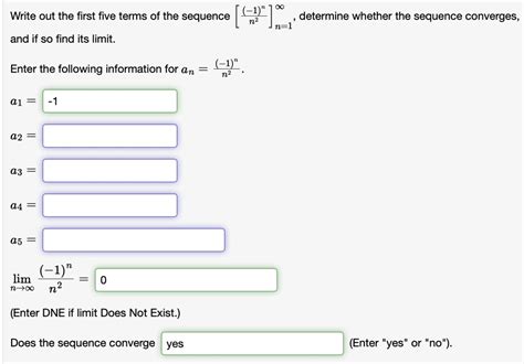 solved write out the first five terms of the sequence 2] determine