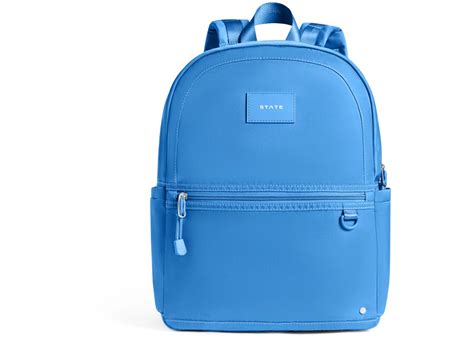 State Kane Double Pocket Backpack Blue In Nylon Us