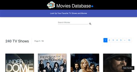 movies db codesandbox