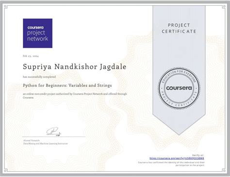 Supriya Jagdale On Linkedin 💫excited To Share That I Successfully Completed Python For Beginners