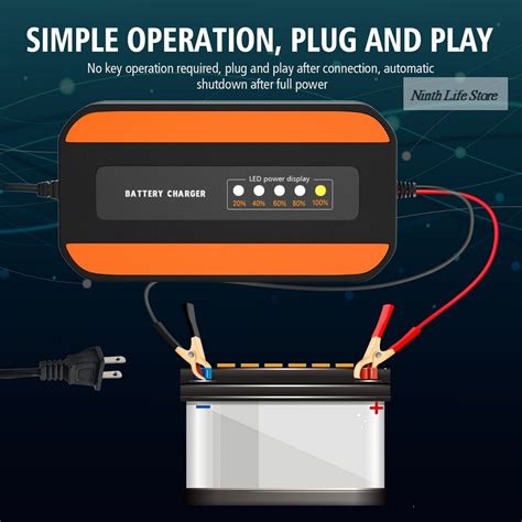 Draagbare Auto Acculader Volautomatische Smart Fas Grandado