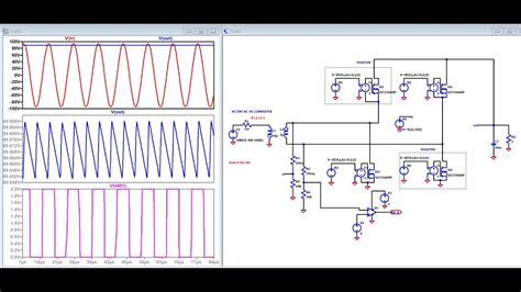 Ltspice Ac Dc Power Active Mosfet Rectifier Behavioural Youtube
